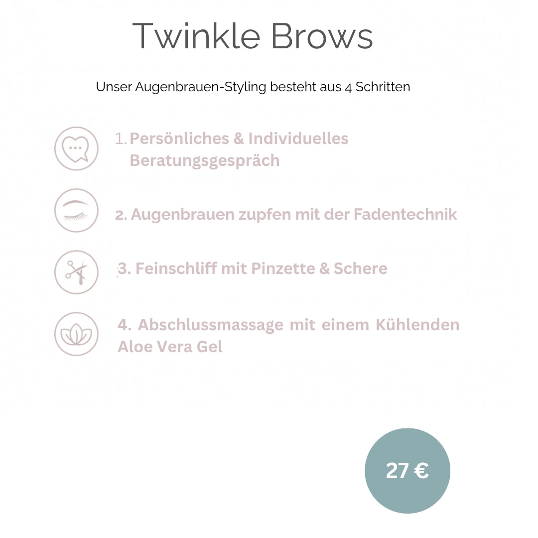 Augenbrauen zupfen in Hamburg beim Experten | Twinkle Brow Bar